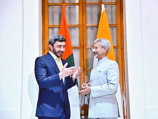 Shaikh Abdullah meets India's Foreign Minister