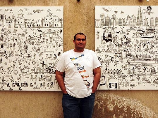 Emirati artist on the cover of Emirates' September issue: Meet Abdulla ...