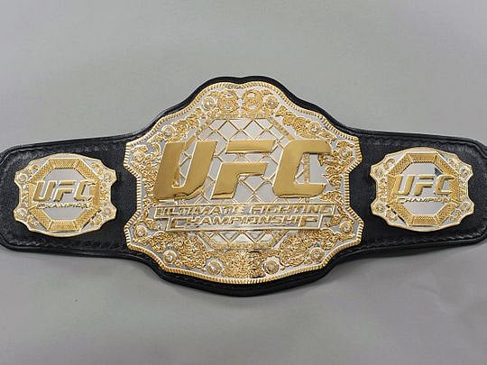 UFC championship belts are made out of solid gold