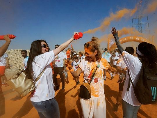 Colour run celebrated in Saudi Arabia