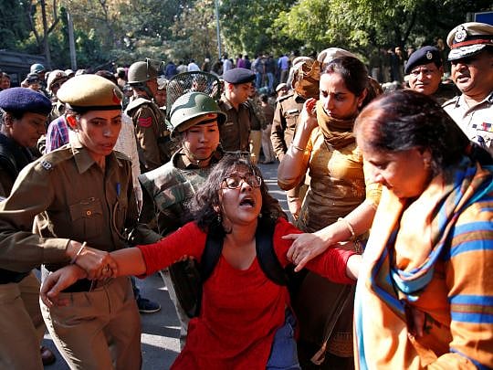 JNU students protest continues, demand rollback of fee hike