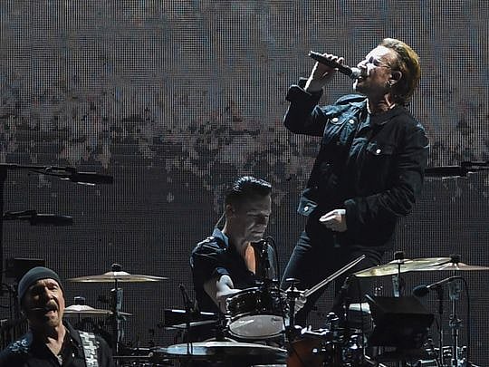 U2 play their first-ever concert in India