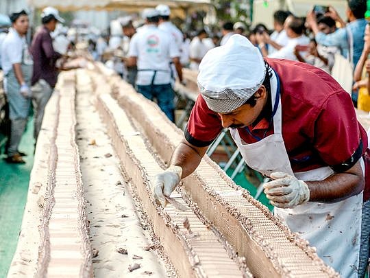 In pictures: Kerala chefs make world's 'longest' cake