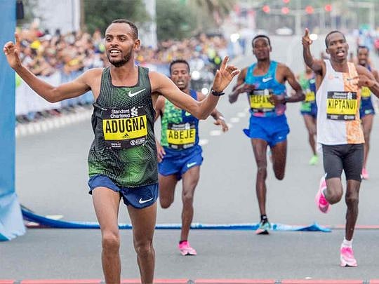 Ethiopian runners emerge winners in Dubai Marathon