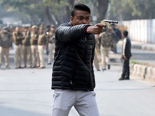Video: Shot fired at Delhi protest against citizenship law, one wounded