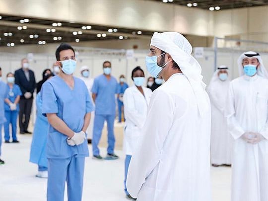 Pictures: Sheikh Hamdan opens field hospital at Dubai World Trade Centre