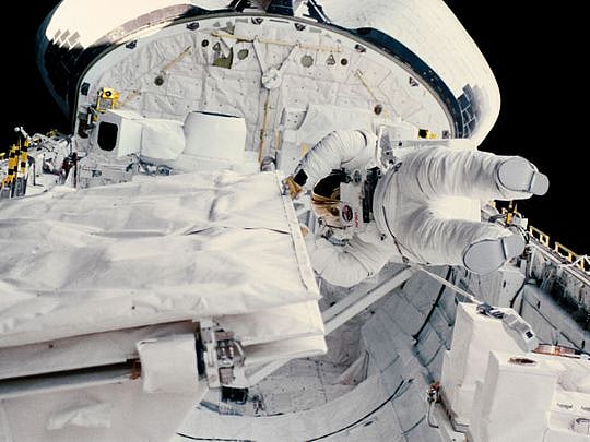 NASA astronauts accidentally lose tool bag during first spacewalk