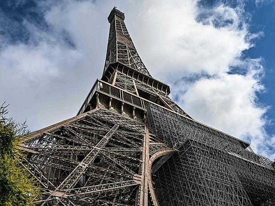 Eiffel Tower gets Olympic facelift