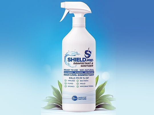 "SHIELDme sanitising liquid kills 99.99 per cent of viruses and ...