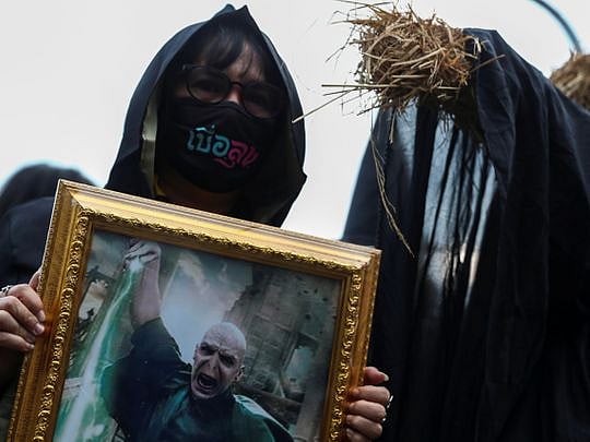 Photos: Thais 'cast a spell' for democracy in Harry Potter-theme protest