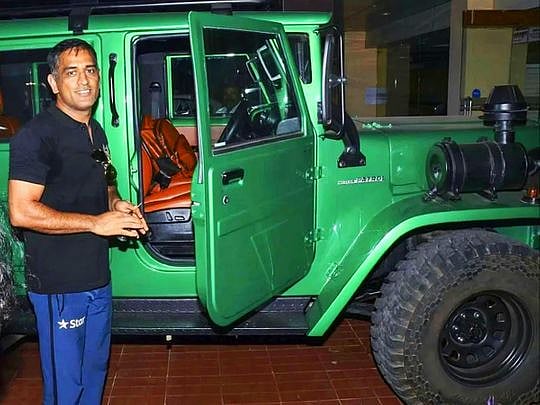 In pictures: Mahendra Singh Dhoni’s unusual garage!