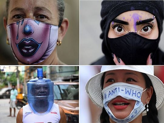 Pictures: Unusual face masks from around the world