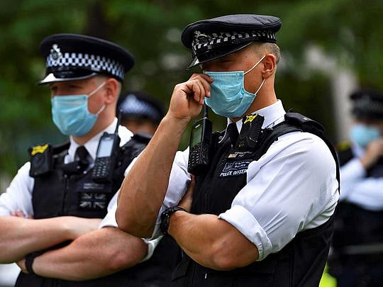 UK police arrests man with knife after confrontation near PM Boris ...