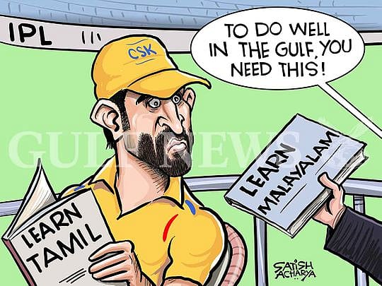 Cartoon from Satish: IPL 2020 in the UAE