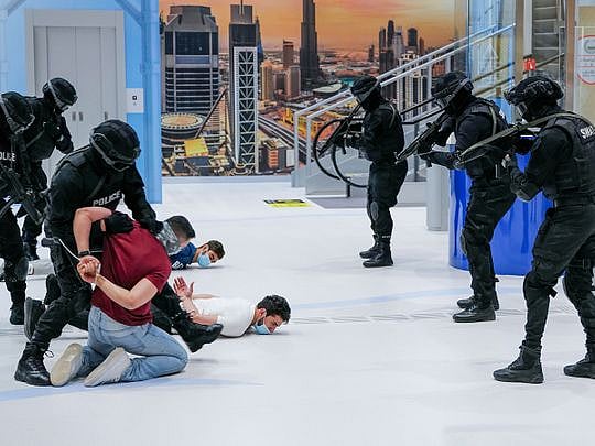 Pictures: Sheikh Hamdan watches live hostage drill on Dubai Metro
