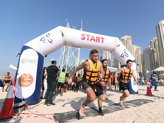 Aqua Challenge: Sports enthusiasts splash through Dubai Fitness ...