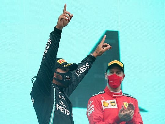 F1: Lewis Hamilton ready to party in Abu Dhabi after securing seventh ...