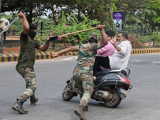 The ‘lathi’: India’s colonial vintage anti-protest weapon