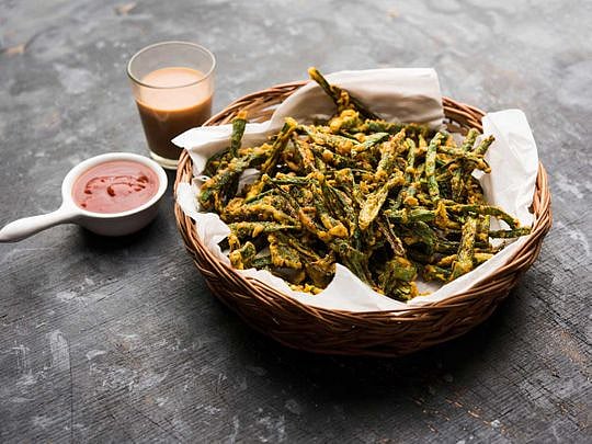 Crispy, spicy lady fingers