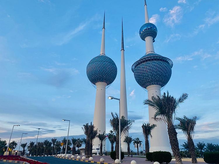 Kuwait Towers Logo Kuwait Kuwait City Travel Landmarks Vector City