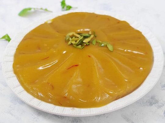 Aseeda Bobbar or Emirati pumpkin pudding