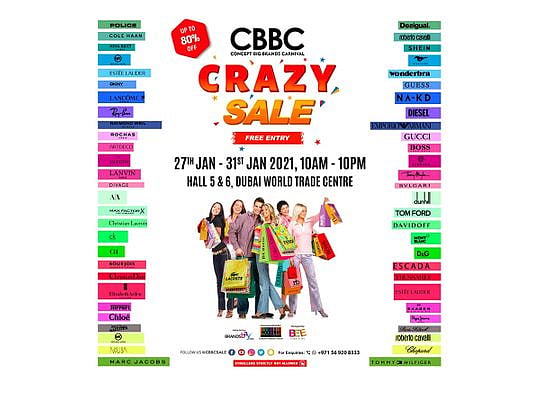 CBBC Crazy Sale offering up to 80 per cent off on more than 250 Brands