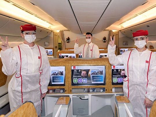 Emirates operates its first flight with a fully vaccinated crew