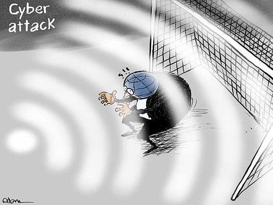 Cartoon: Cyber attacks on the rise globally