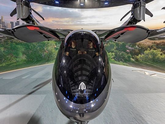 Photos: Archer's electric flying taxi 'Maker' makes splashy Tesla-style ...