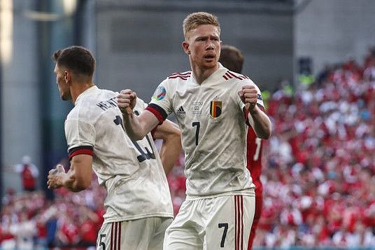Euro 2020: De Bruyne leads Belgium to 2-1 comeback win over Denmark