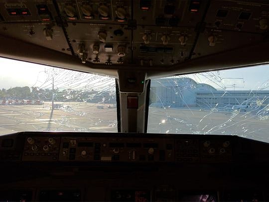 Emirates plane damaged in hail storm shortly after take off