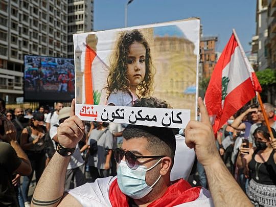 Lebanese mark Beirut port blast with marches, demands for justice