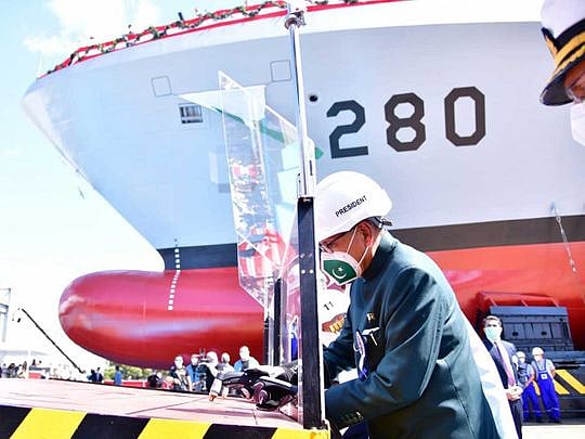 First Babur-class corvette for Pakistan Navy launched in Istanbul