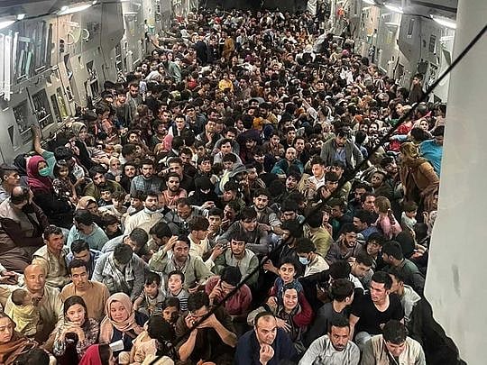 Packed US refugee plane carried record number of 823 people from ...