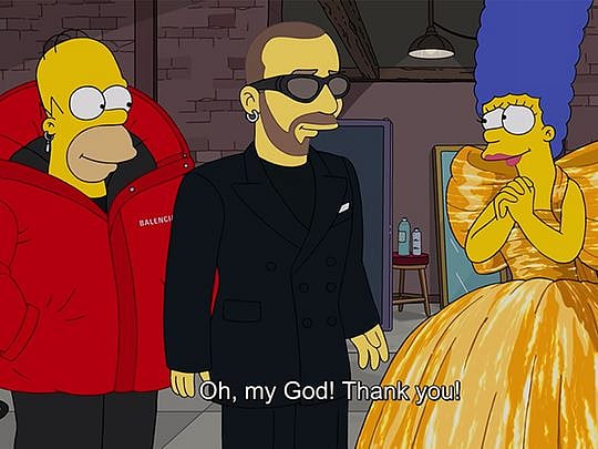 Red carpet and The Simpsons for Balenciaga