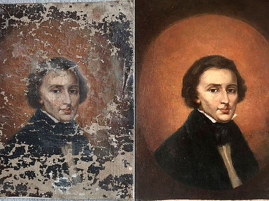Chopin portrait bought at flea market is from 19th century