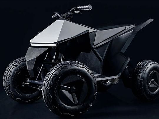 Watch: Tesla launches all-electric 'Cyberquad' for kids