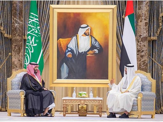 Mohamed bin Zayed holds talks with Saudi Crown Prince Mohamed bin Salman