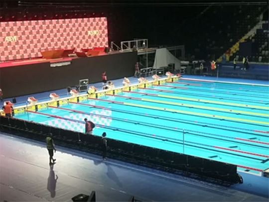 WATCH: Etihad Arena transforms into swimming destination for Fina World ...