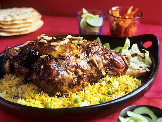 Try this easy ouzi with curried rice