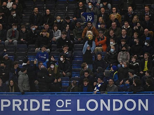 Standing returns to English Premier League terraces after 30 years