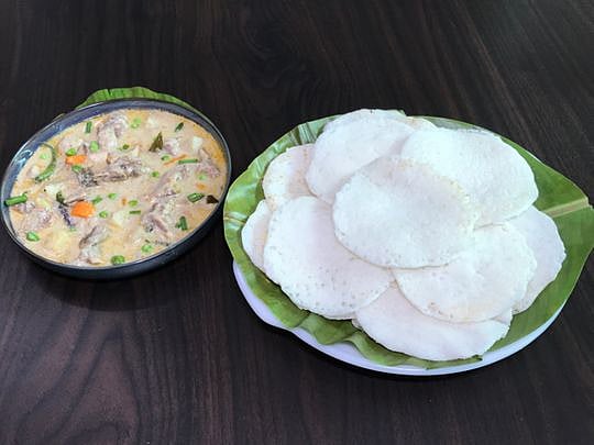 Traditional recipe to making Vellayappam or Kerala-style rice and ...