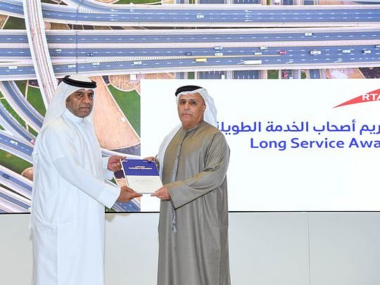 34 RTA Dubai employees honoured for their long service