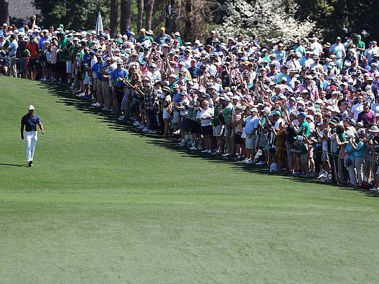 Photos: Tiger Woods wows crowd in practice round at Augusta Masters