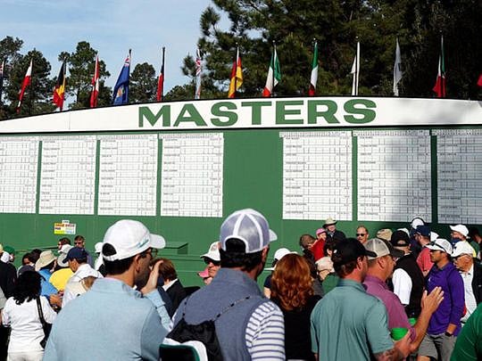 The Masters: Field of 91 players reduced to 50