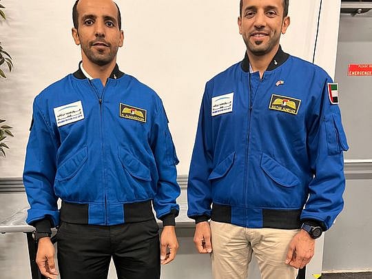 Look: UAE astronauts receive NASA pin for training milestone, set for ...