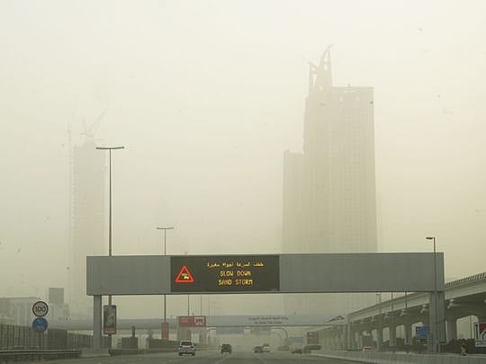 Weather alert: Dust, sand storms, and reduced visibility till 2pm today ...