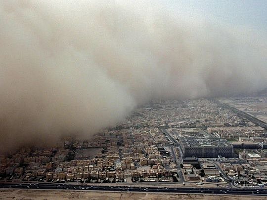 Look: Massive dust storm sweeps Kuwait