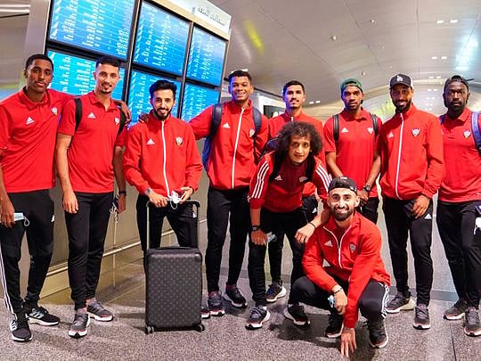 Look: UAE national football team arrive in Doha ahead of World Cup ...