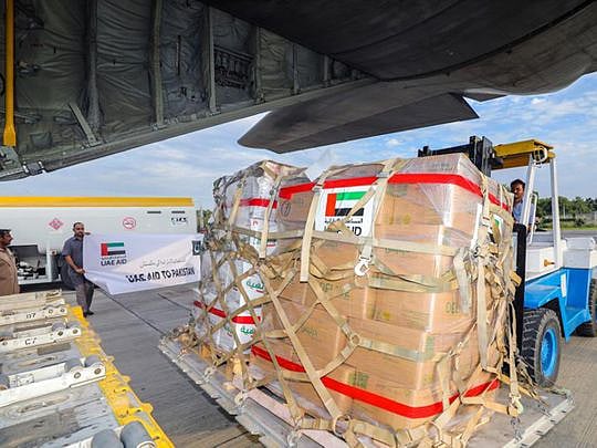 Photos: UAE relief aid to flood victims in Pakistan